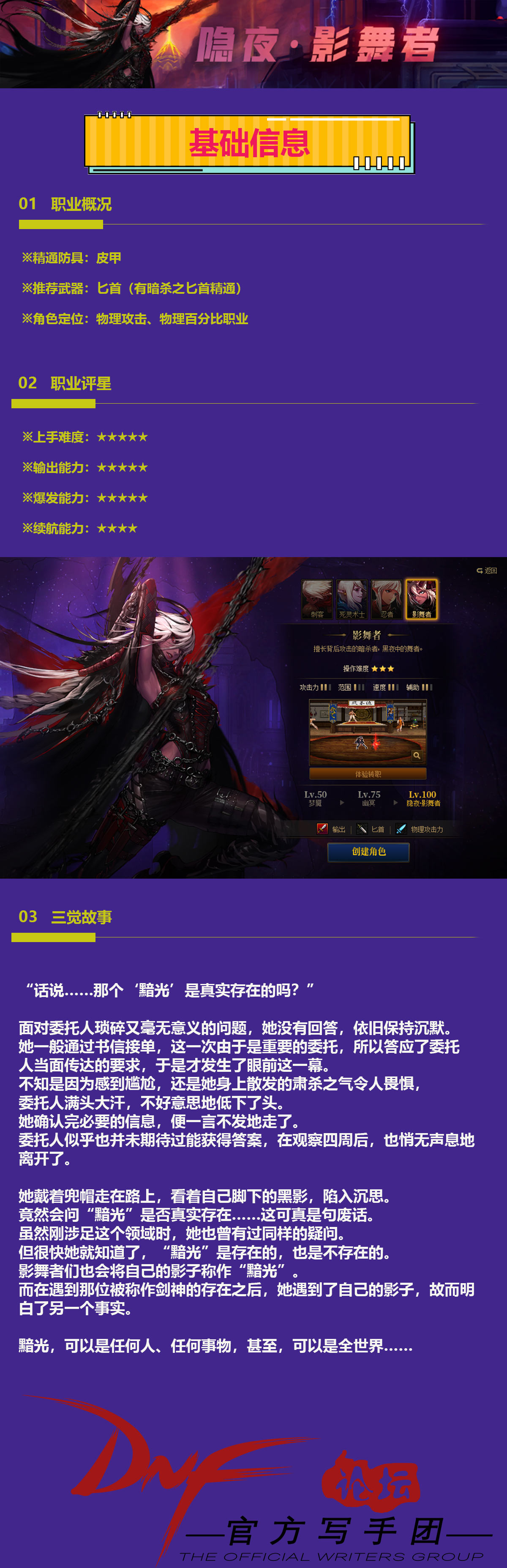 【隐夜·影武者】DNF官方论坛-职业百科(适用于110级版本) - Powered by Discuz!