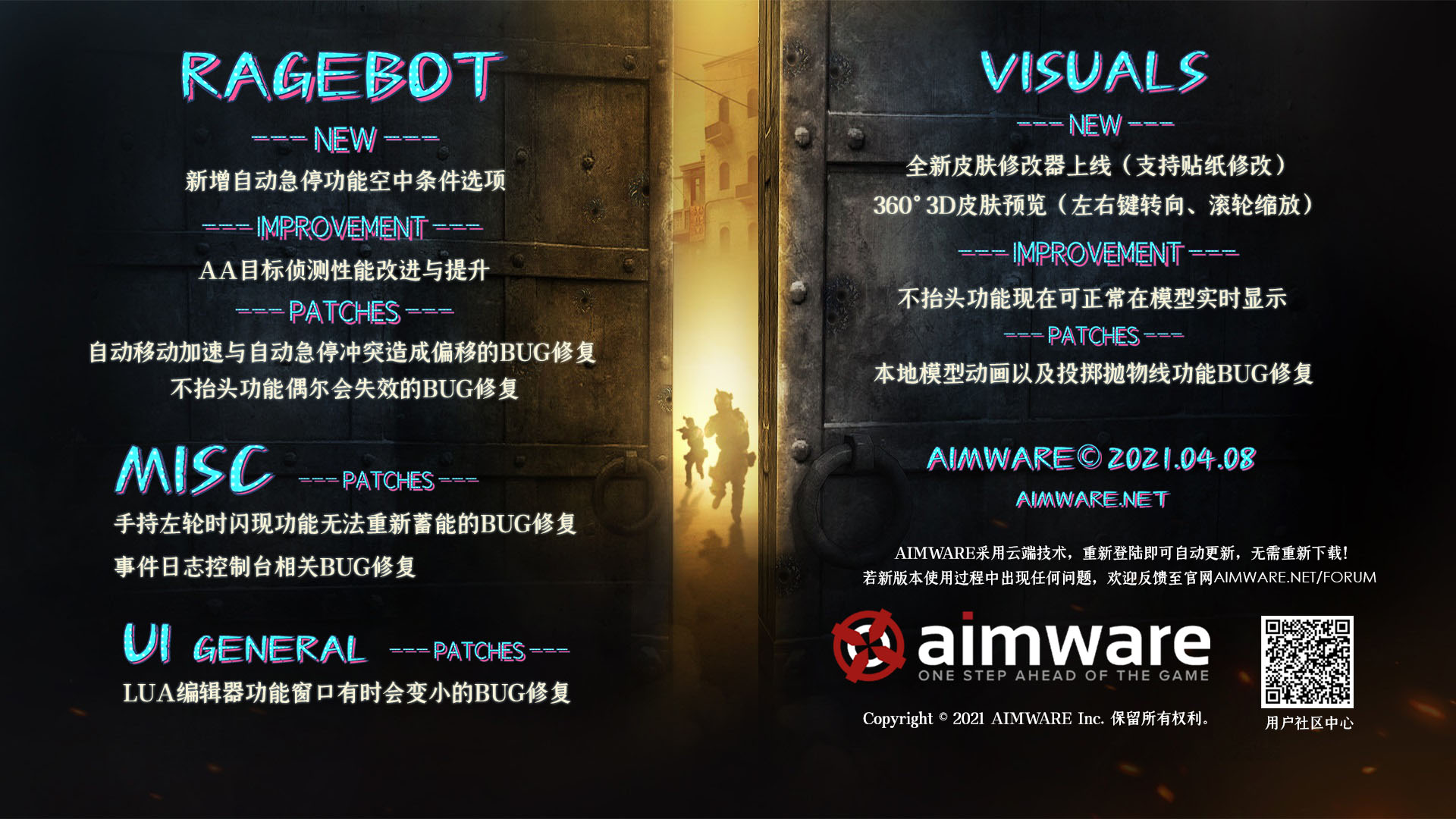 AIMWARE V5 2022.06.24 更新日志 | AIMWARE.net